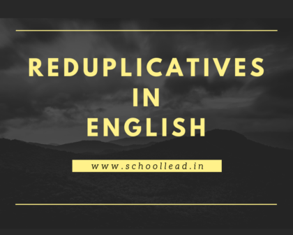 Reduplicative Words in English - School Lead