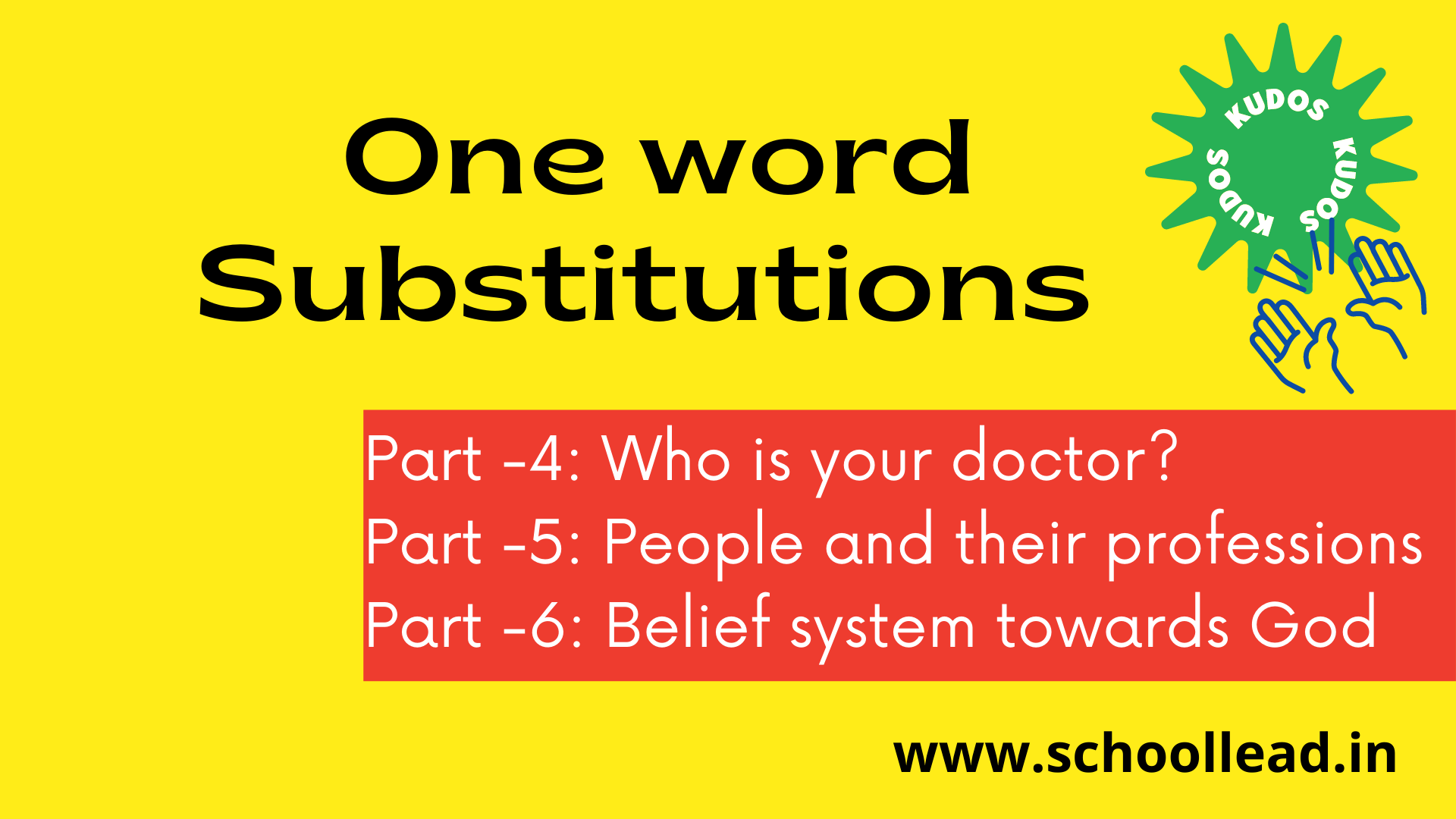 List Of One Word Substitutions School Lead List Of One Word Substitutions School Lead